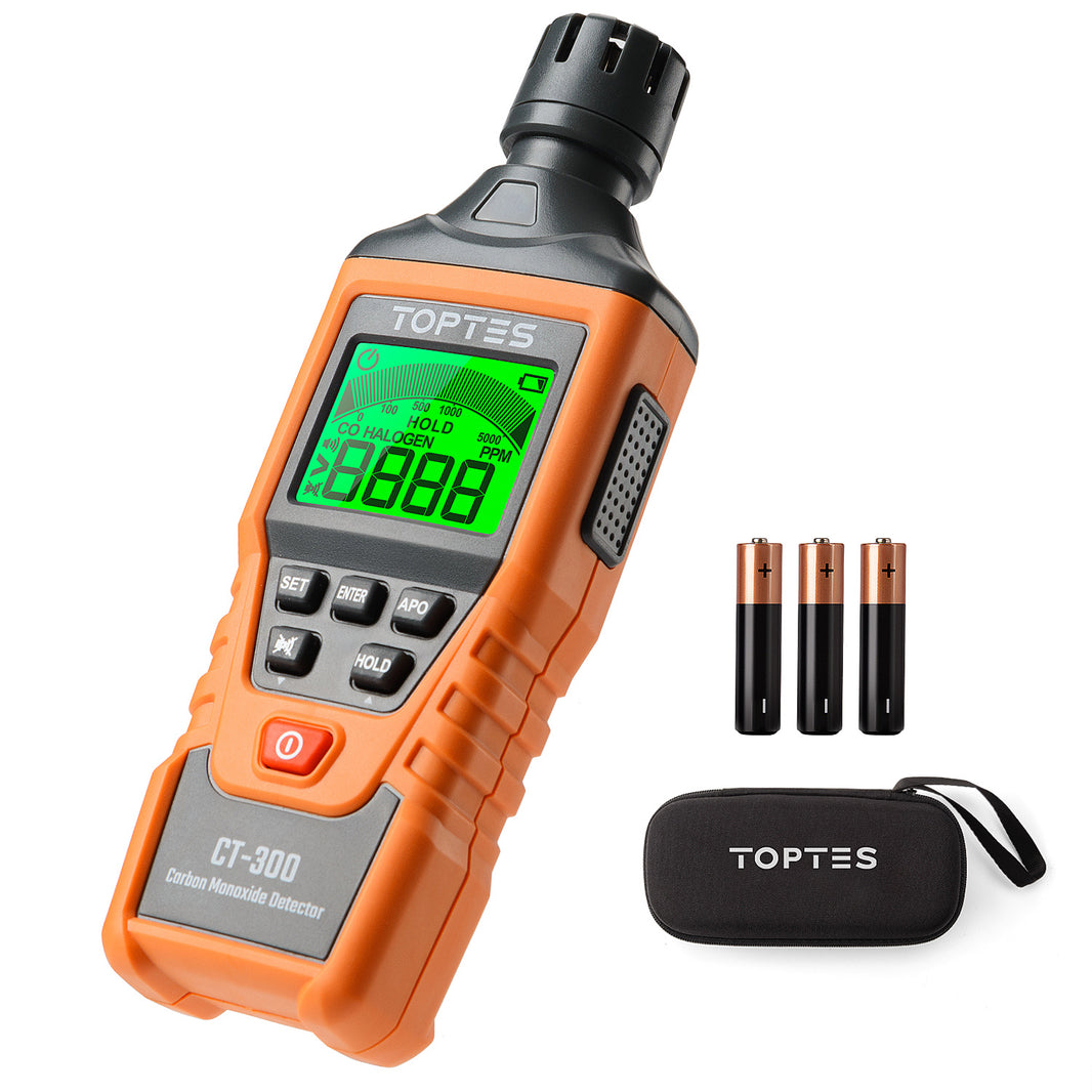 TopTes CT-300 Portable Carbon Monoxide Detector, CO Detector with ...