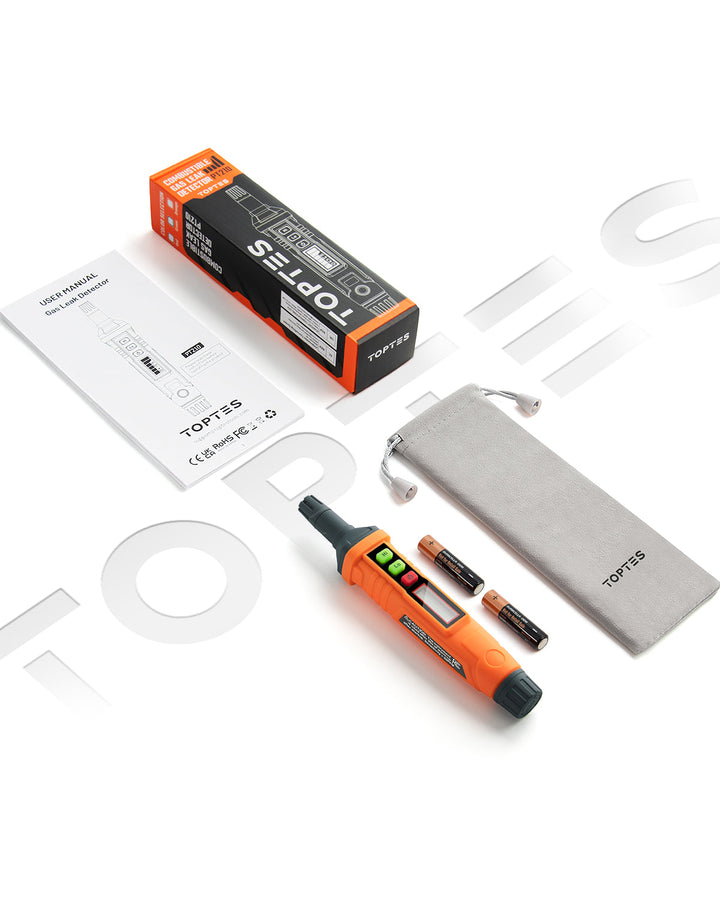 TopTes PT210 Gas Leak Detector, Natural Gas Detector with Audible & Vi